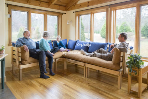 Organic Platform Couch - Carolina Morning